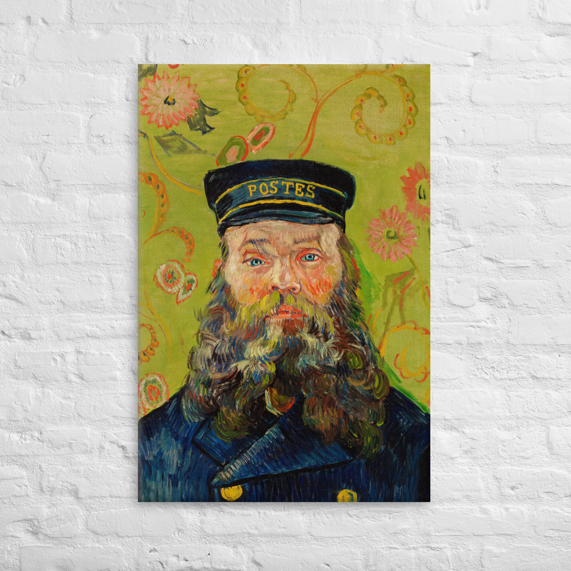 Van Gogh's the Postman on Canvas - Etsy
