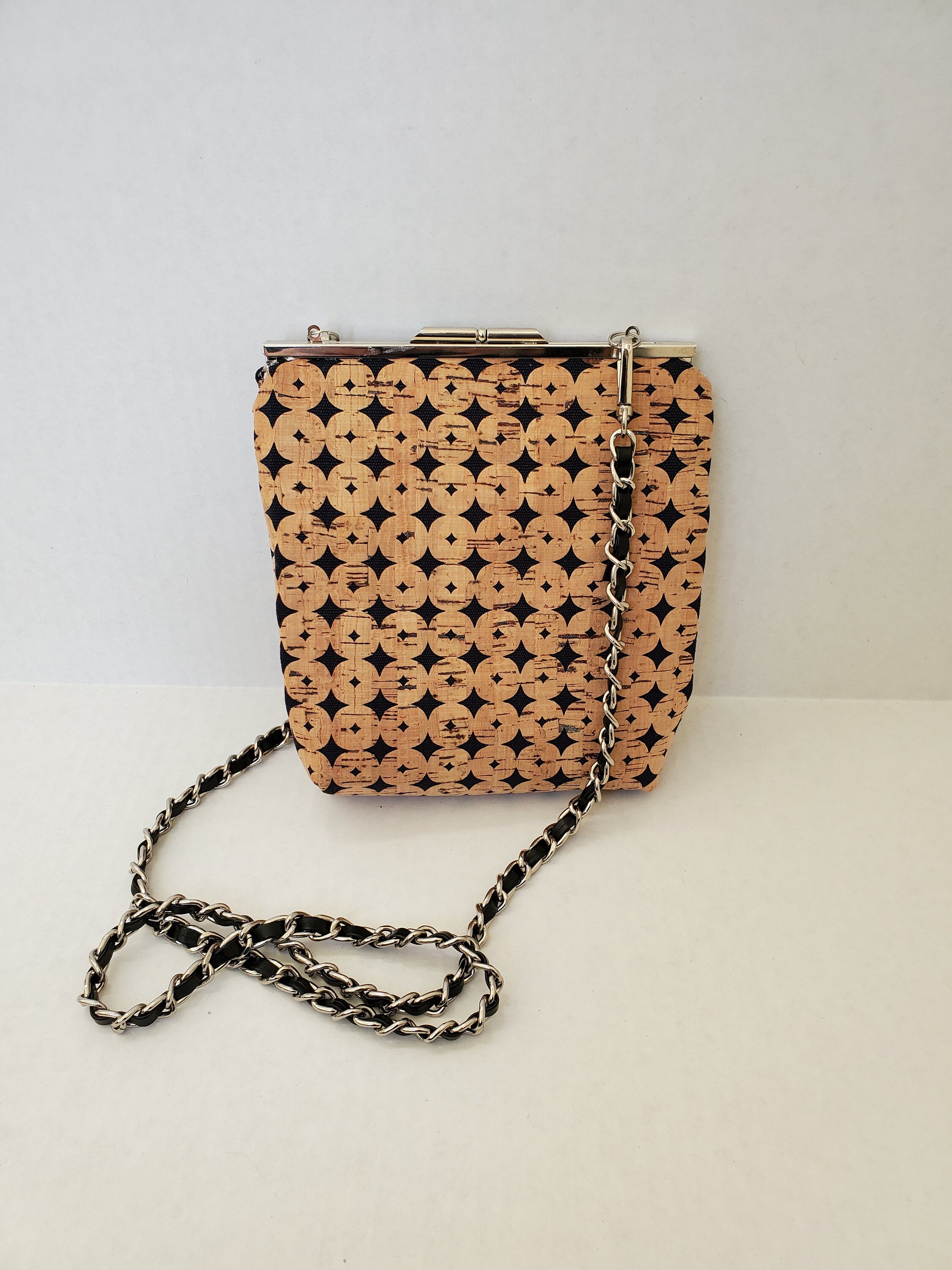 Laser Cut Cork Purse With Detachable Strap Cork Evening Bag - Etsy
