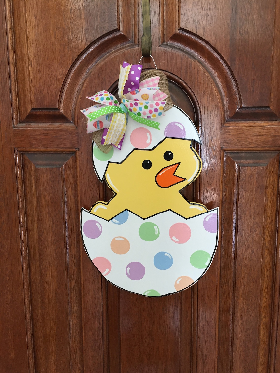 Easter Chick Door Hanger Easter Door Hanger Chick Door - Etsy