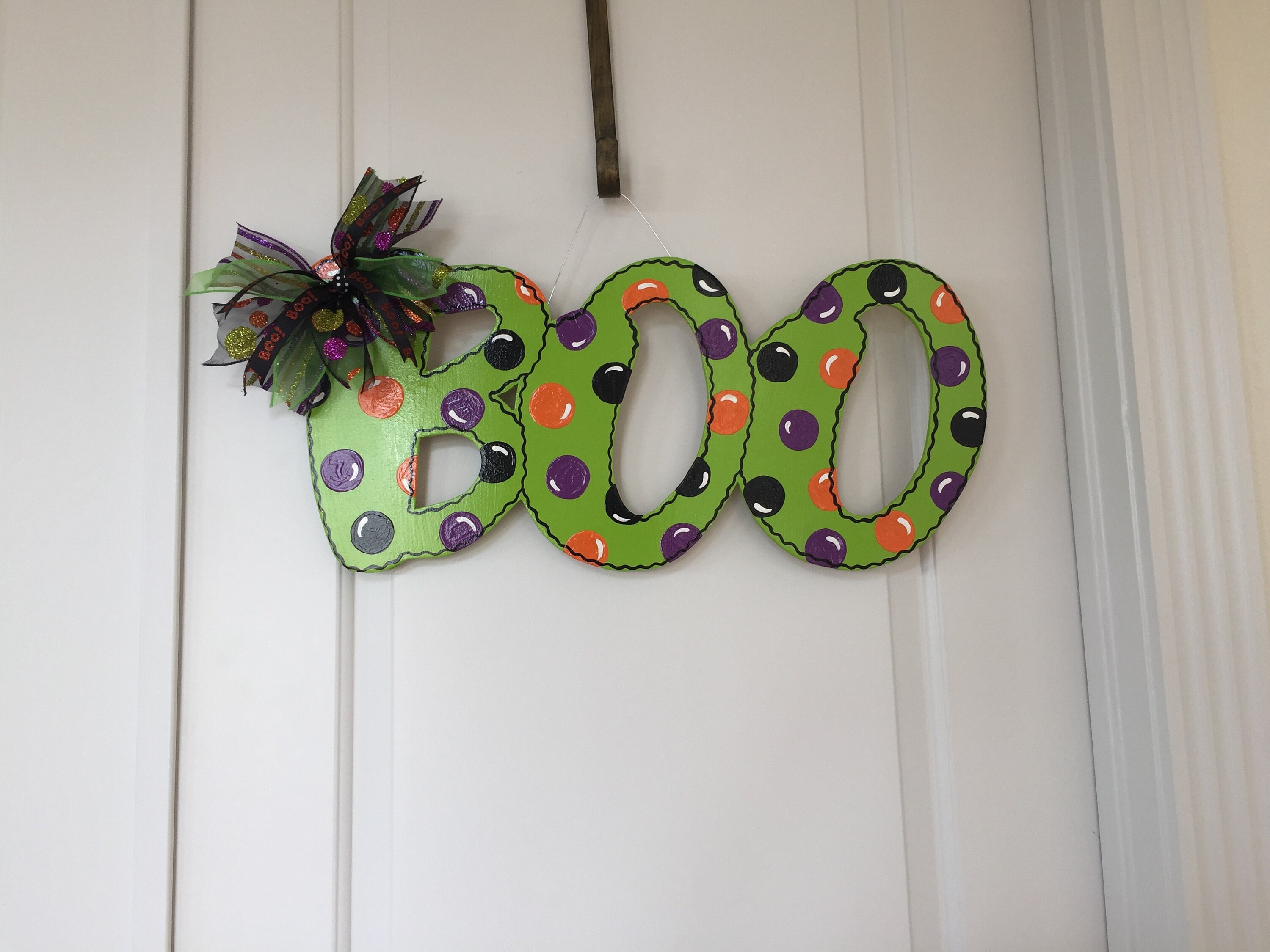 Boo Door Hanger, Boo Halloween Door Hanger, Boo Halloween Decoration ...