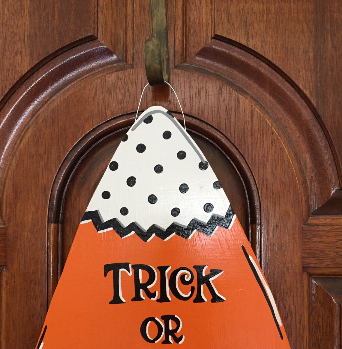 Candy Corn Door Hanger Halloween Door Hanger Halloween Door - Etsy