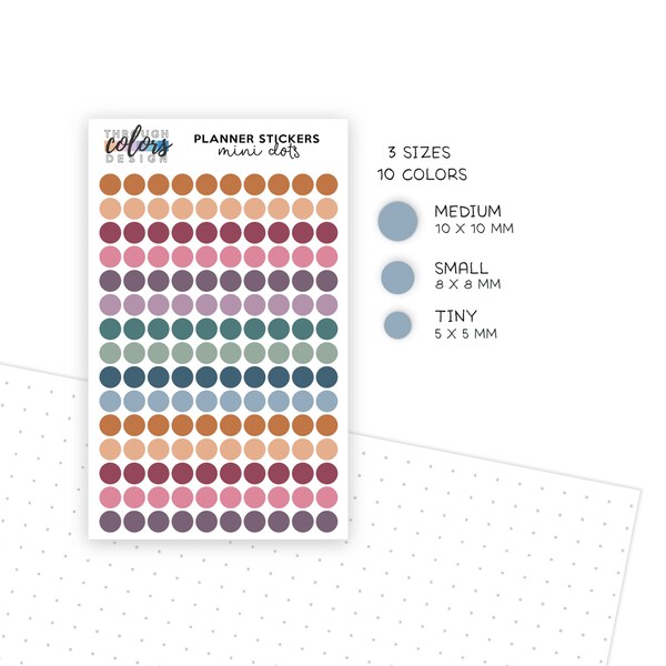 Mini Round Stickers Personalized - Etsy