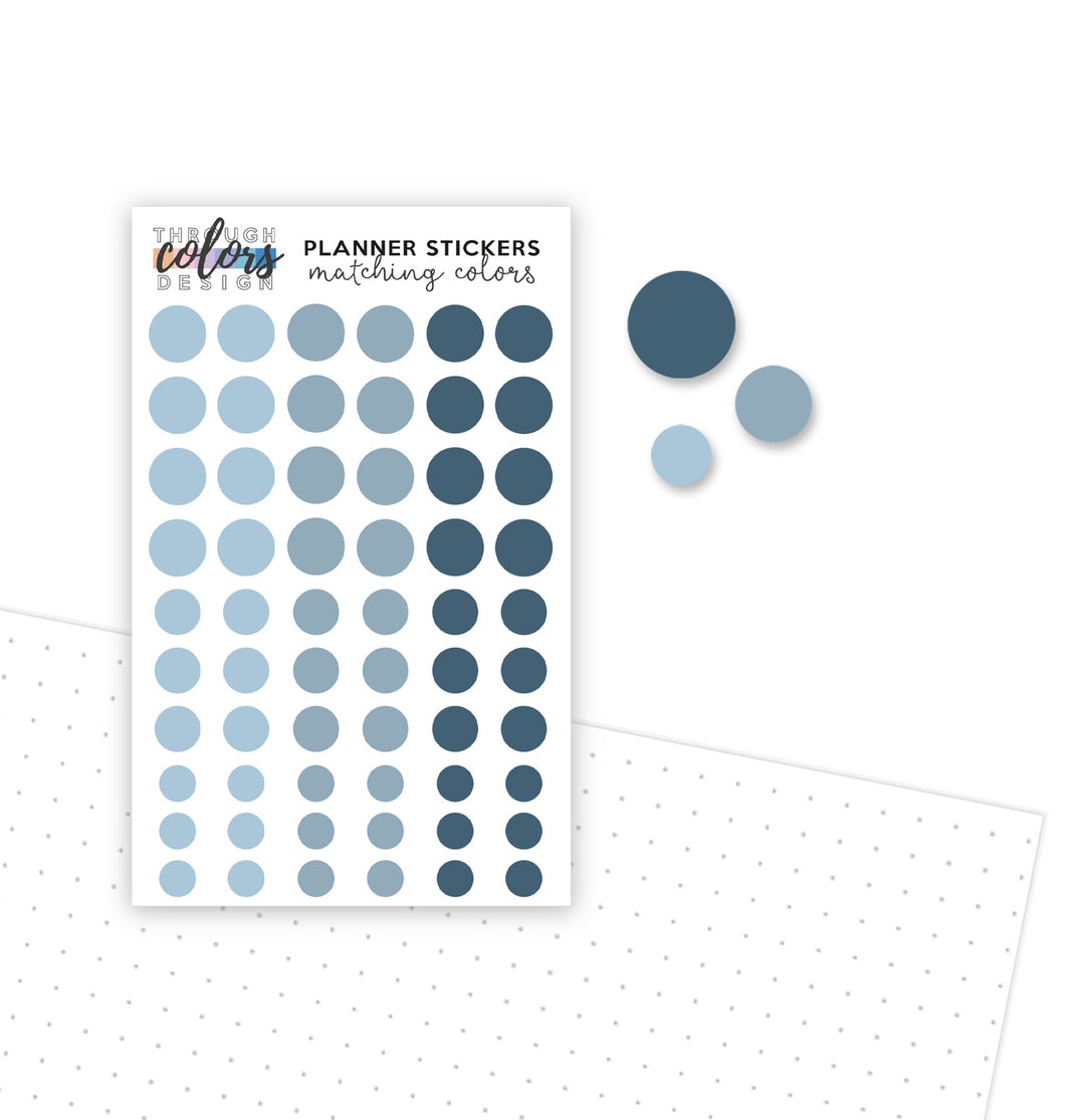 Round Stickers Planner Dot Stickers Planner Bullet Journal - Etsy