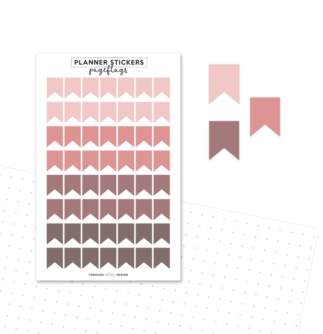 Page Flags Bullet Journal Flag Sticker Functional Stickers Planner ...