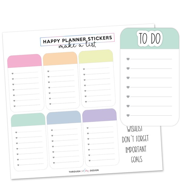Happy Planner Stickers - Etsy