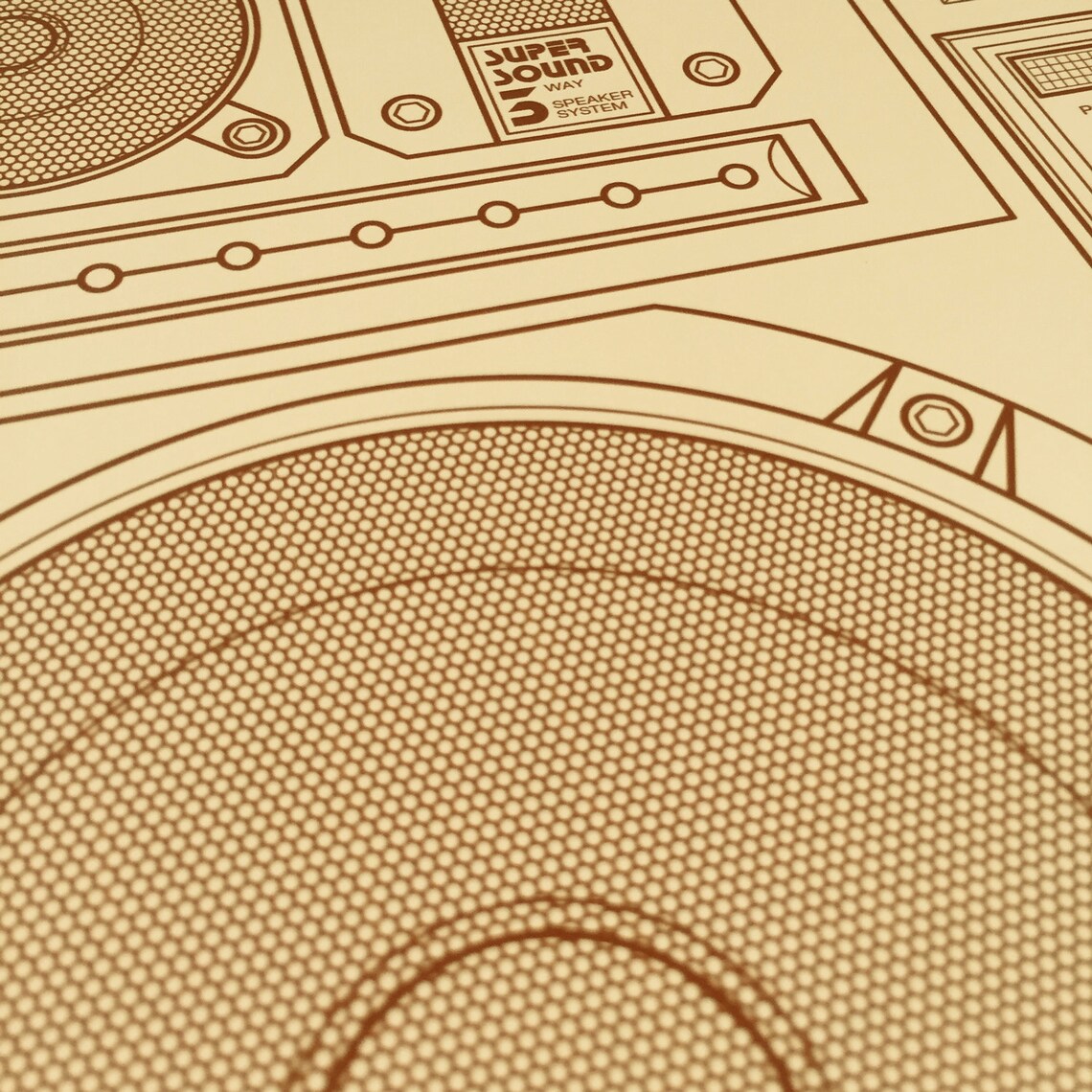 Promax J1 Boombox Giclée Art Poster Print Electric Purple - Etsy