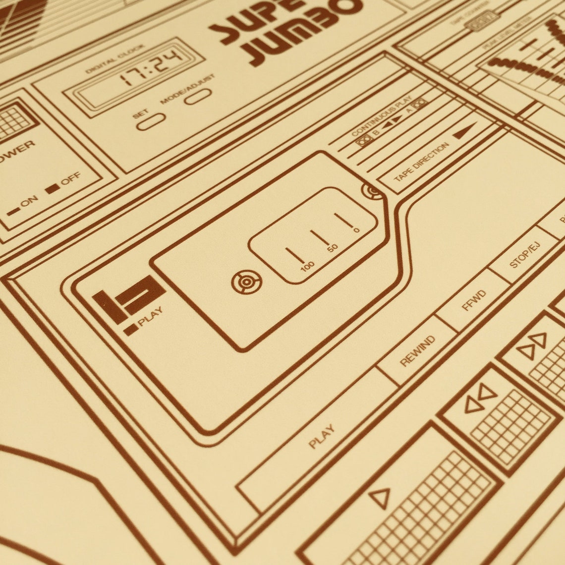 Promax J1 Boombox Giclée Art Poster Print Electric Purple - Etsy