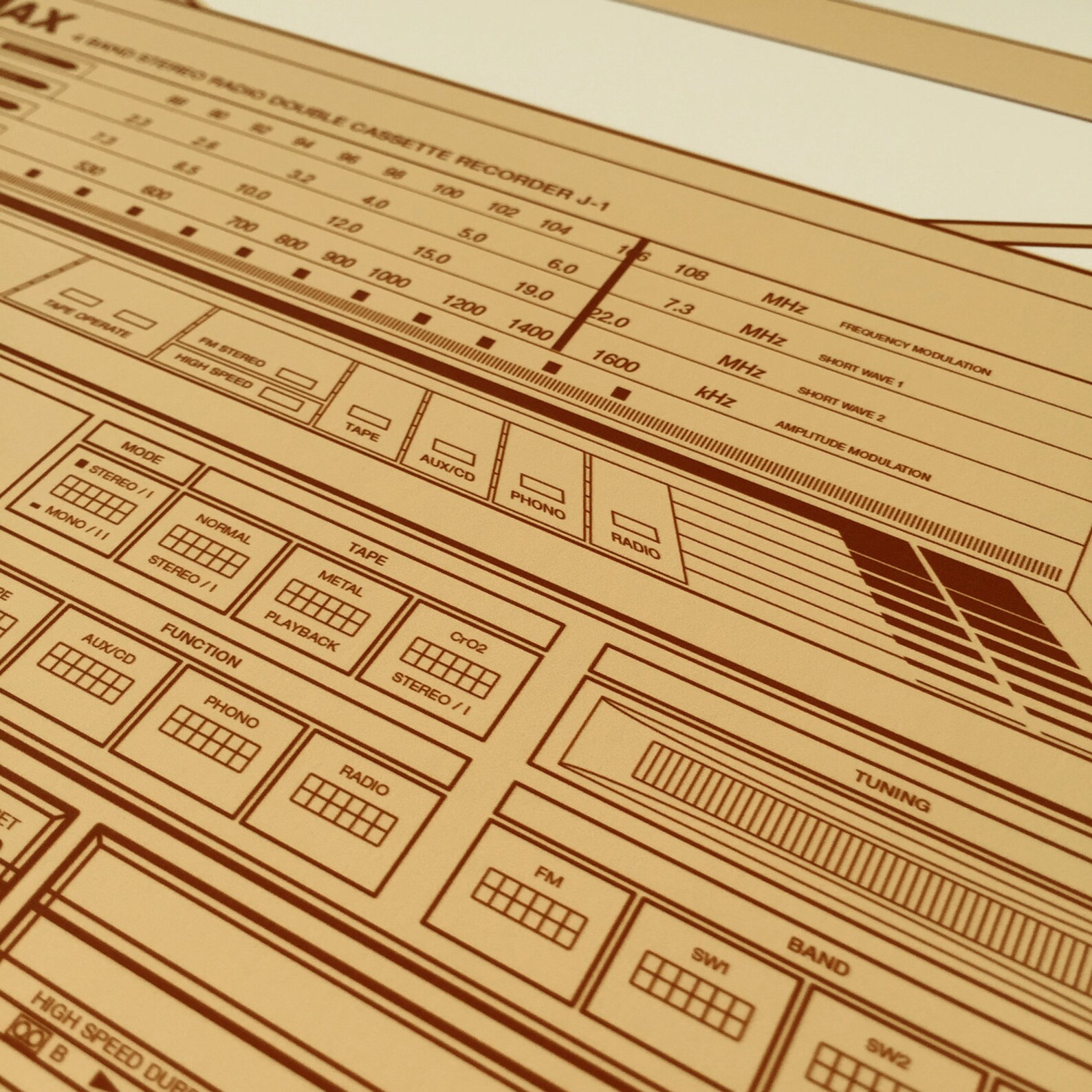 Promax J1 Boombox – Giclée Art Poster Print – Electric Purple - Etsy