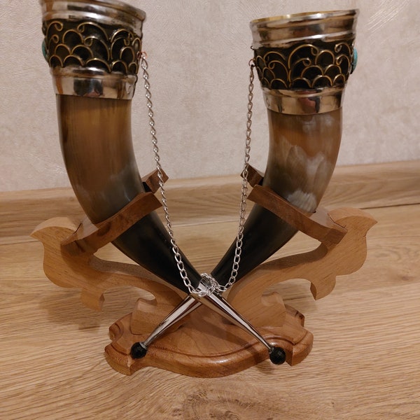 Drinking Horn Stand - Etsy