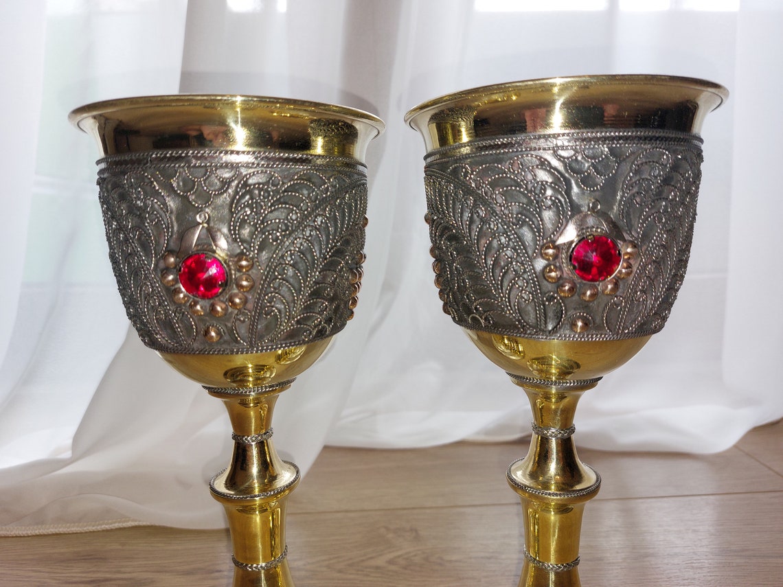 LOT OF 2. Handcrafted Goblet - Etsy