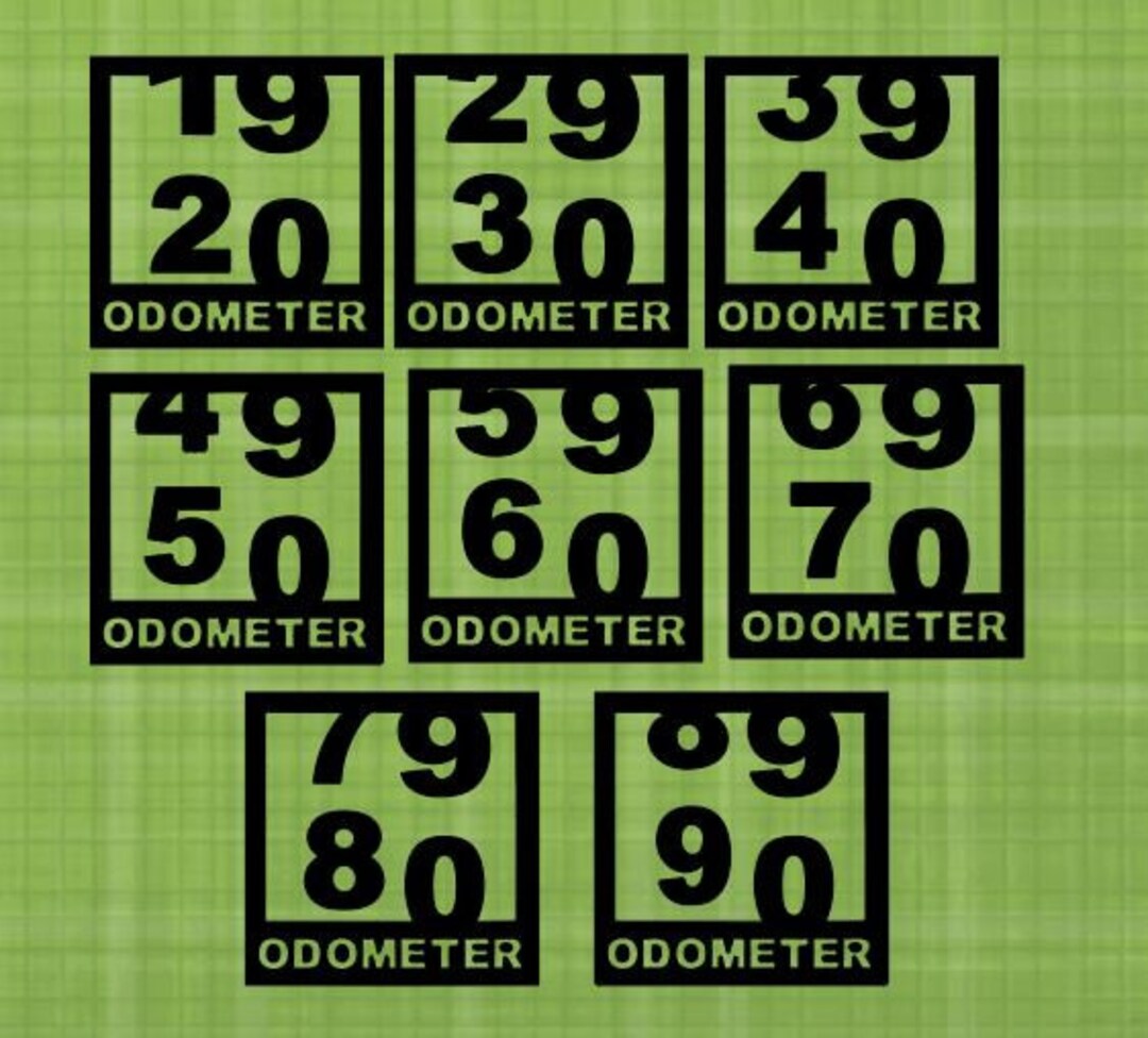 Funny Milestone Birthday Odometer Svg Vinyl Cutter, Sublimation, Great ...