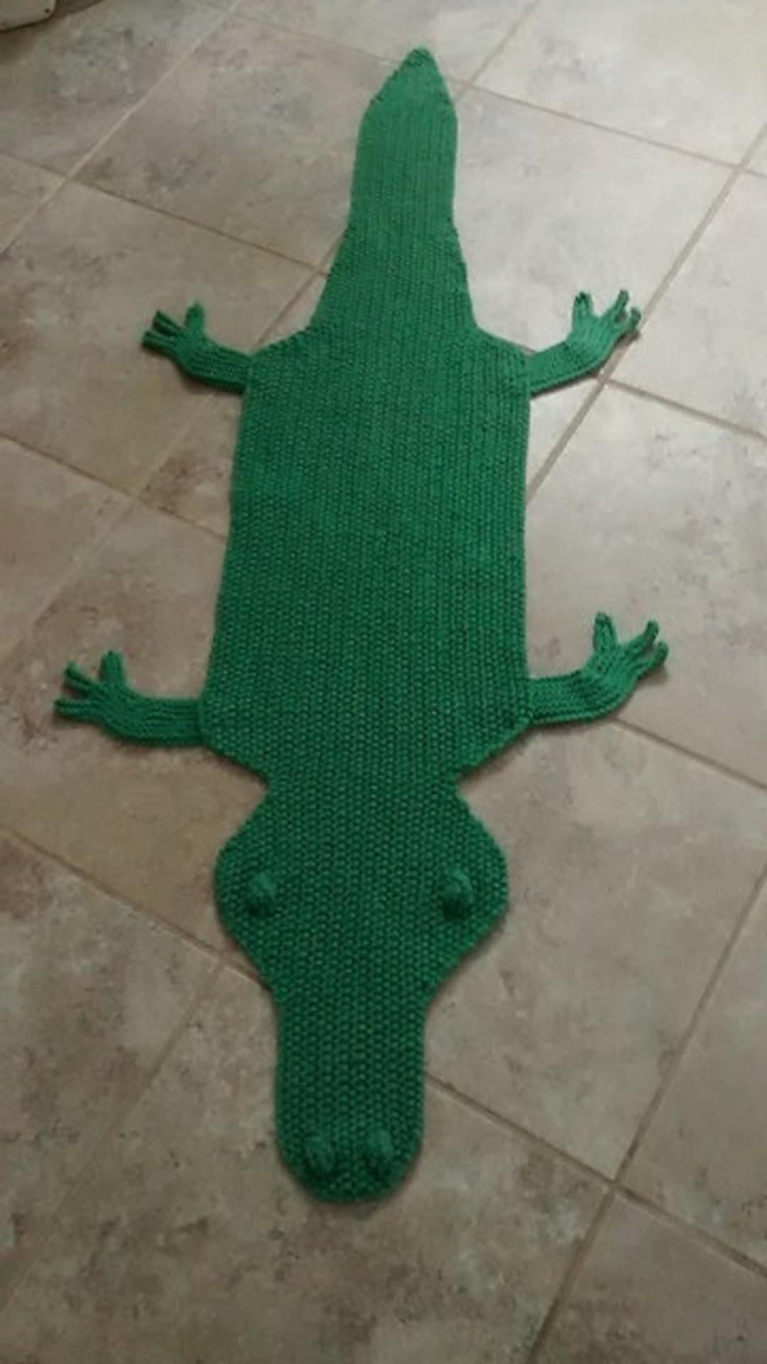 Knit Alligator Skin Rug / Wall Hanging Home Decor Knitting Pattern PDF ...