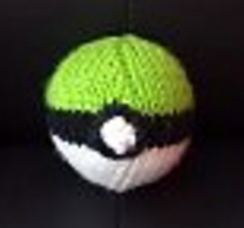 Fun Knit Pokeballs Knitting Pattern Pdf File. Made on 2 Needles Stuffed ...