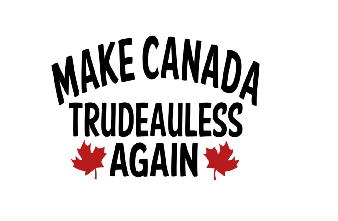 DECAL Make Canada Trudeauless Again Red Maple Leaf Car Decal Auto Truck ...