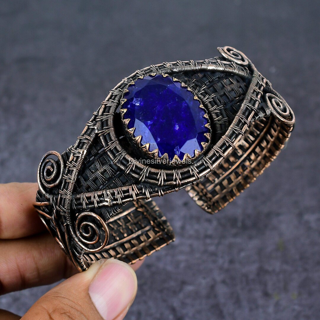 Valuable Natural Burmese Sapphire Bracelet, Gemstone Bracelet, Blue ...