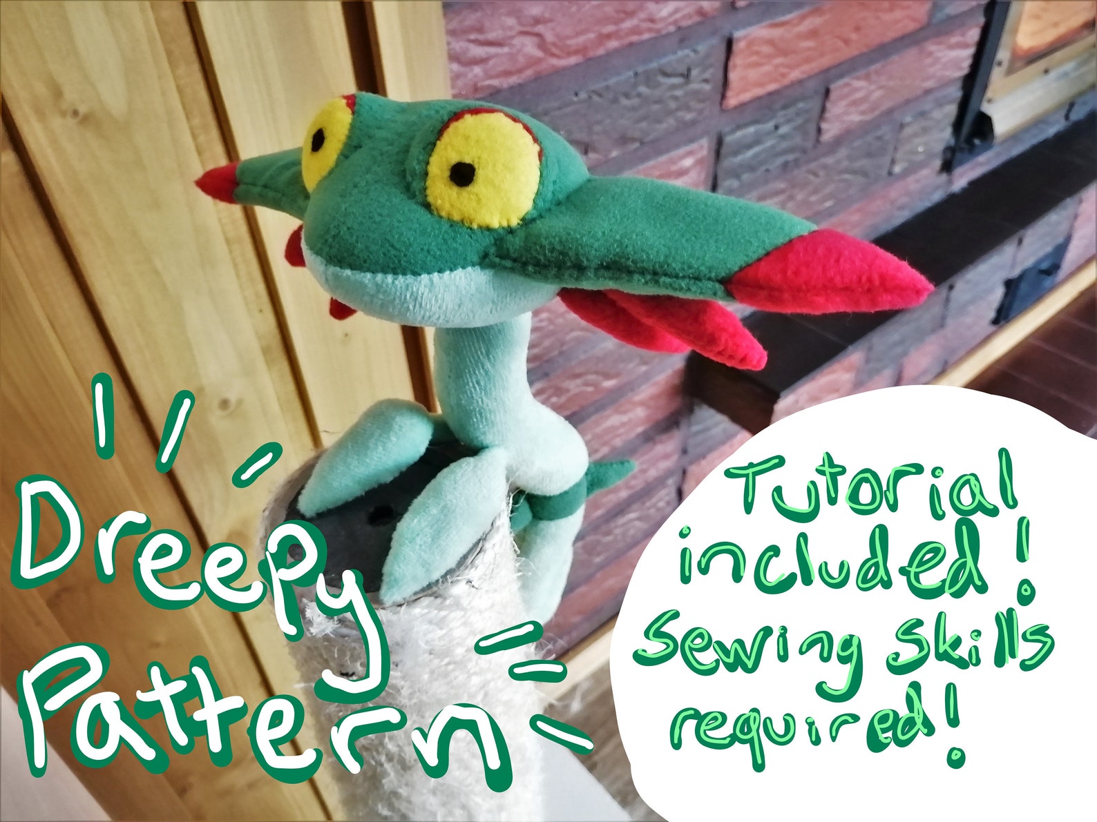 Dreepy, Pokemon Inspired Plushie Pattern and Tutorial - Etsy