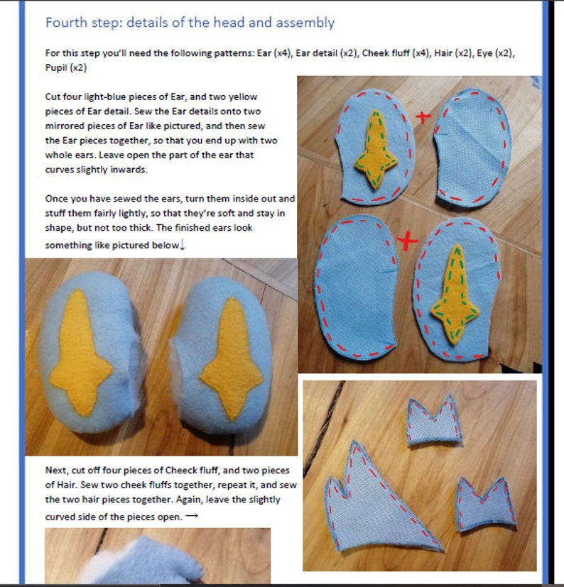 Shinx, Pokemon Inspired Plushie Pattern PDF - Etsy