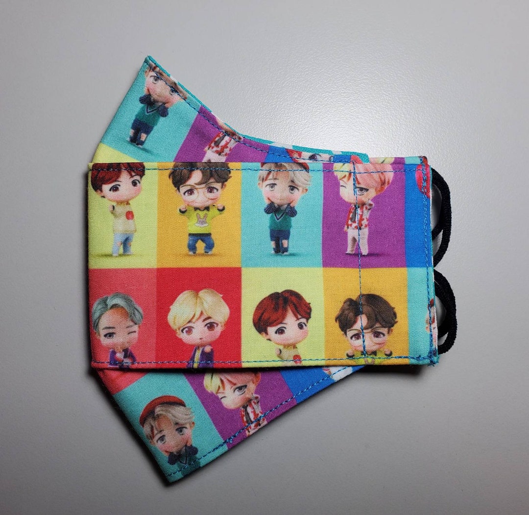 BTS Mask - Etsy