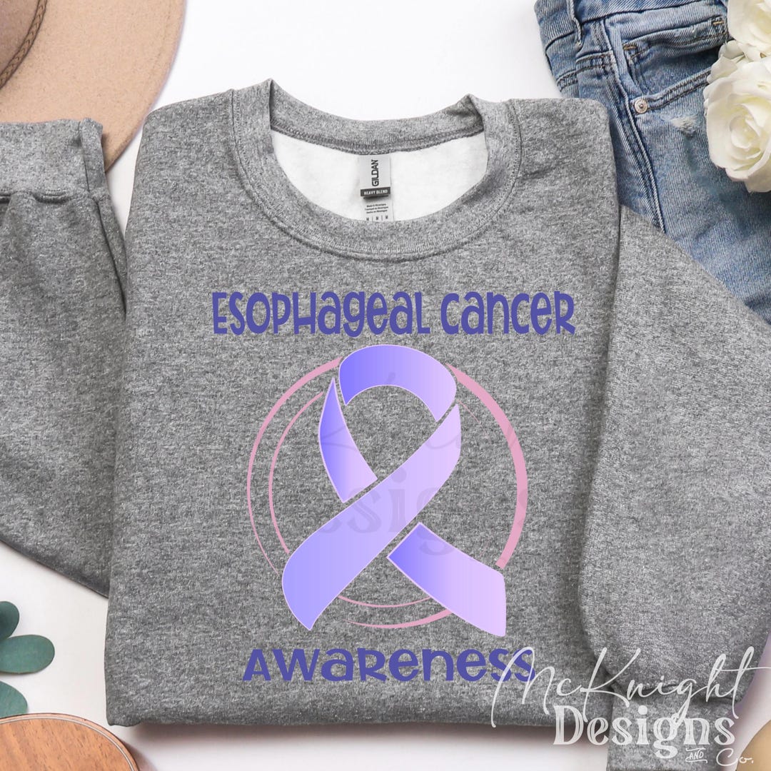 Esophageal Cancer Awareness Ribbon PNG April Awareness Digital Download ...