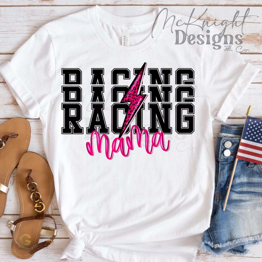 Racing Mama PNG Digital Design Wife Mom Race Season Fan Racecar Dirt ...
