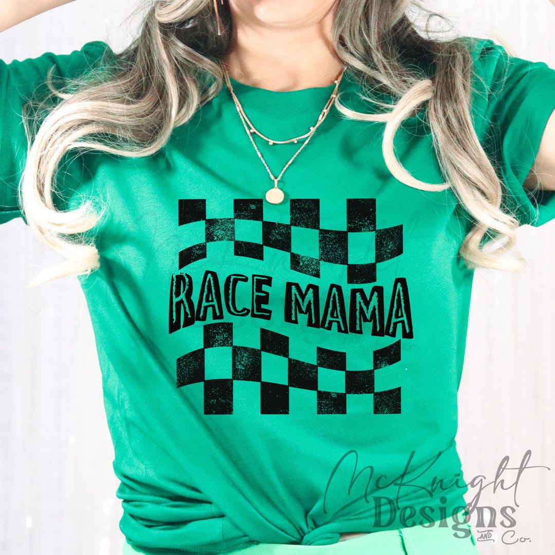 Racing Race Mama Checker Flag SVG PNG Design Racecar Pit Crew Digital ...