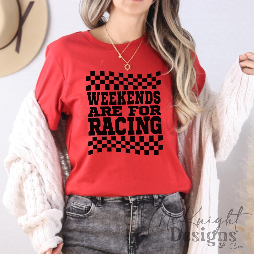 Weekends Are for Racing Flag SVG PNG Design Racecar Race Pit Crew ...