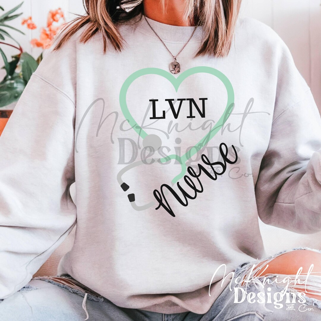 LVN Nurse Svg & Png – Licensed Vocational Nurse Design for Cricut, Dtf ...