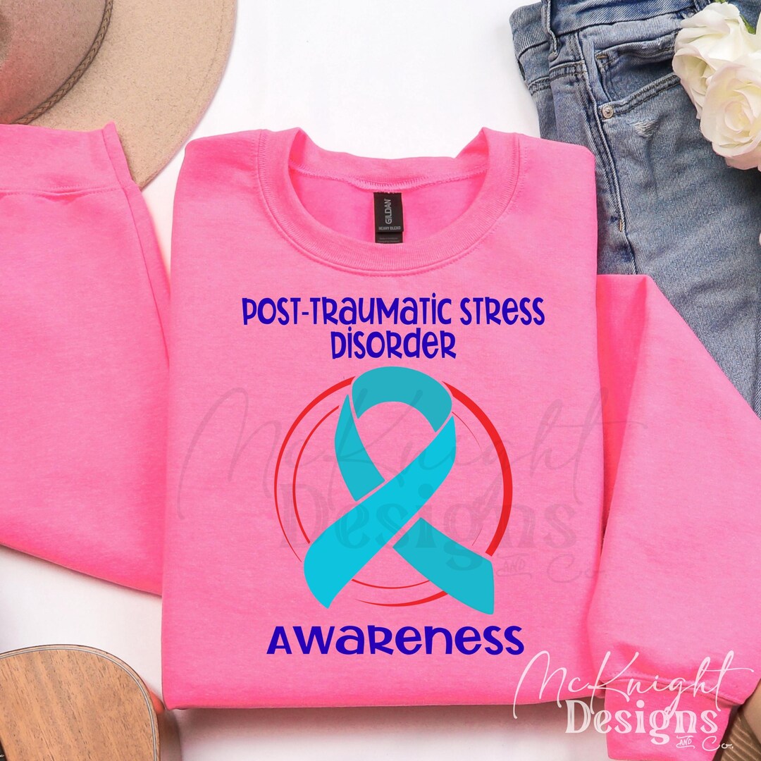 PTSD Awareness Ribbon PNG June Awareness Digital Download Teal Ribbon ...