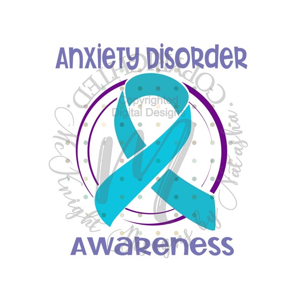 Anxiety Disorder Awareness Ribbon - Etsy