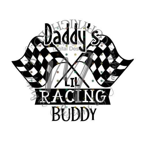 Daddy's Racing Buddy SVG Design Dxf Png Eps Die - Etsy