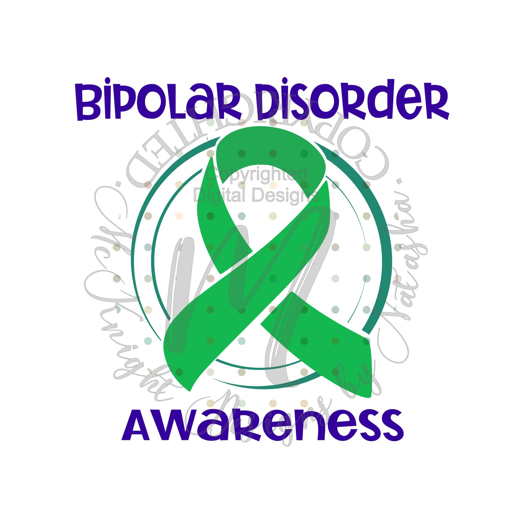Bipolar Awareness Ribbon