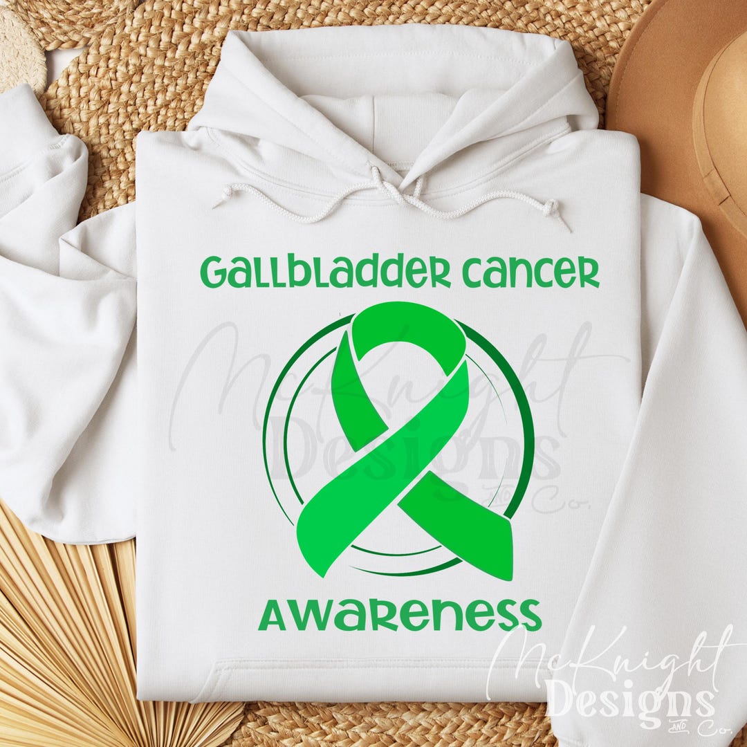 Gallbladder Cancer Awareness Ribbon PNG February Green Digital Download ...