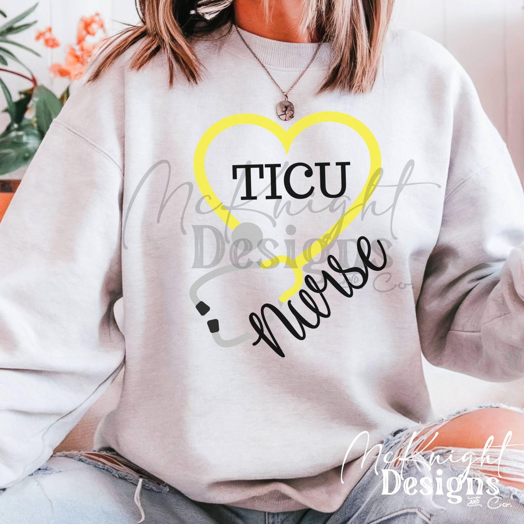 TICU Nurse Svg Png Trauma Icu Nursing Design Cricut, Uv Dtf, Waterslide ...