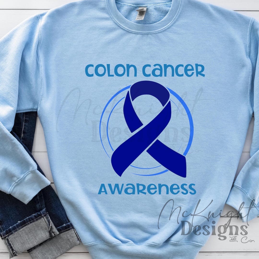 Colon Cancer Awareness Ribbon PNG March Awareness Digital Download ...