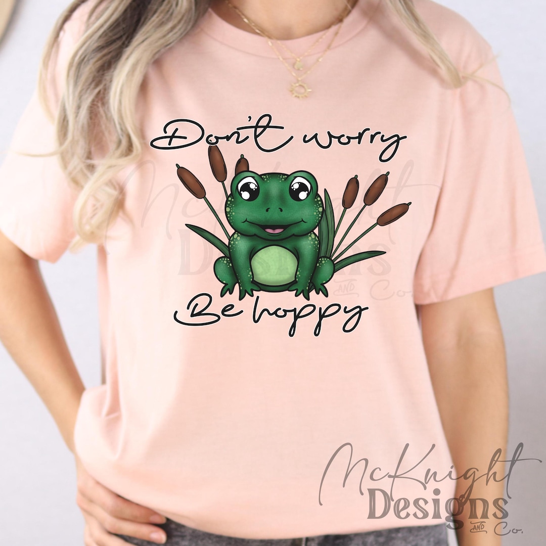 Digital PNG Design - Don't Worry, Be Hoppy - Etsy