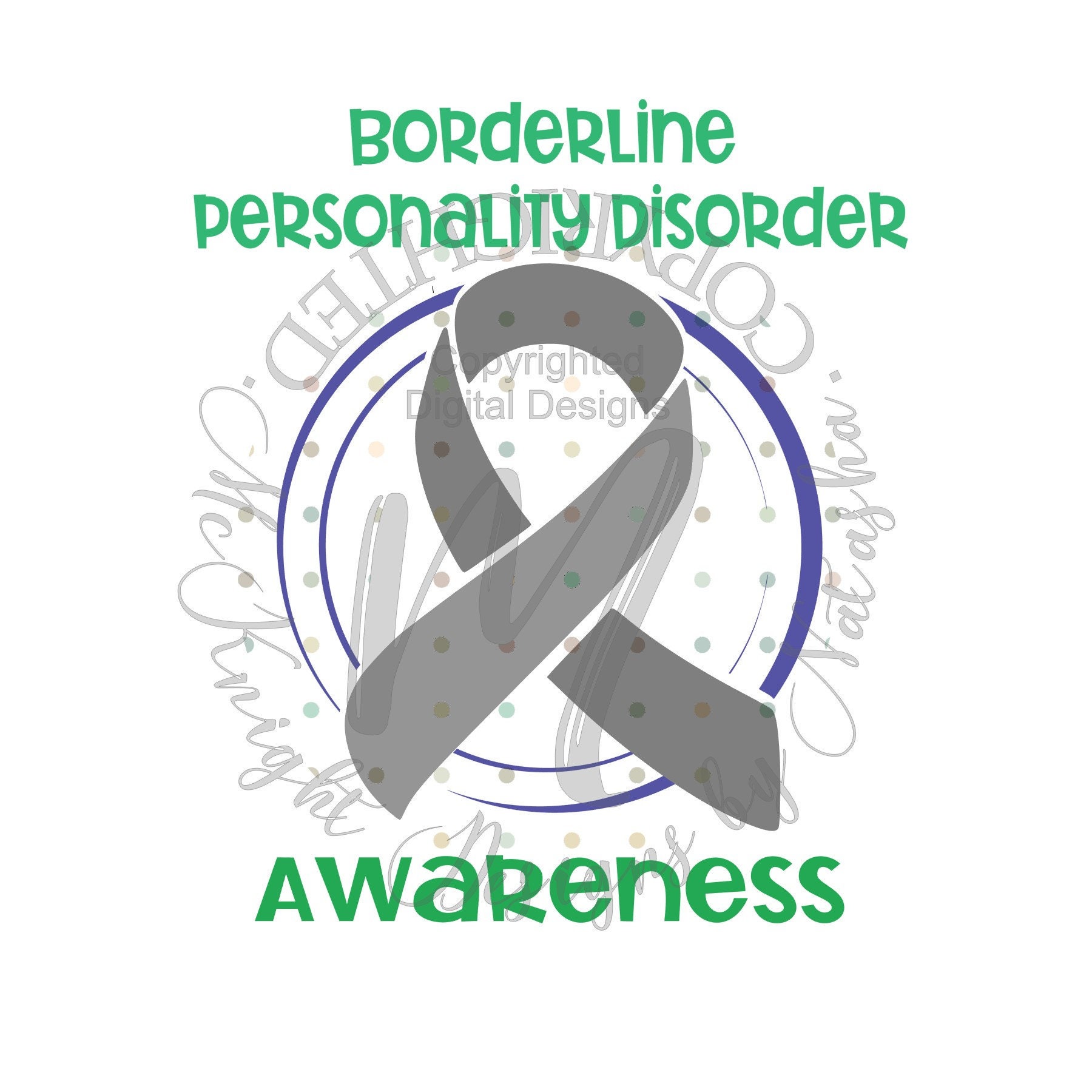 Borderline Personality Disorder Awareness Bracelet
