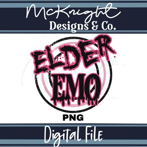 Digital PNG Design - Elder Emo Circles - Etsy
