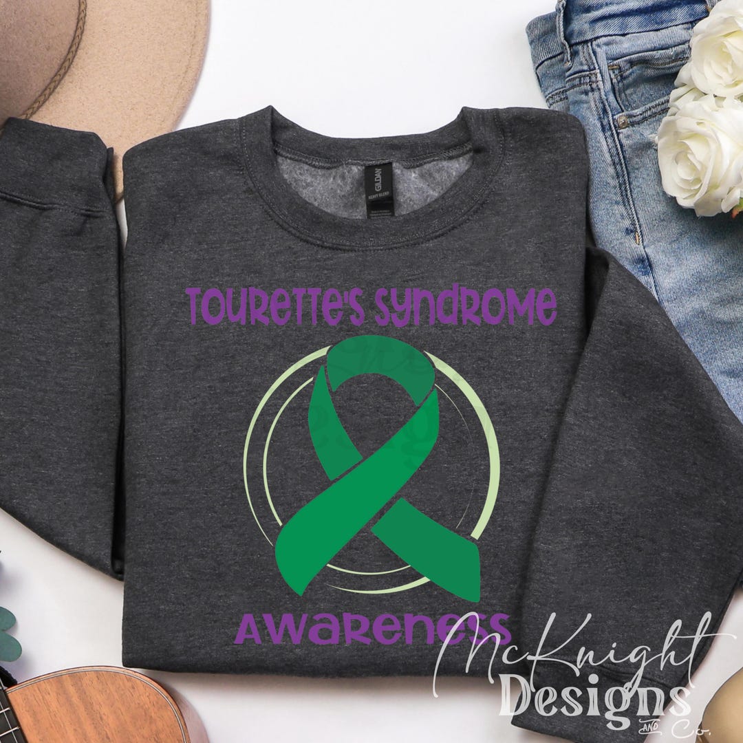 DIGITAL DOWNLOAD Image PNG File - Tourette's Syndrome Awareness Ribbon ...