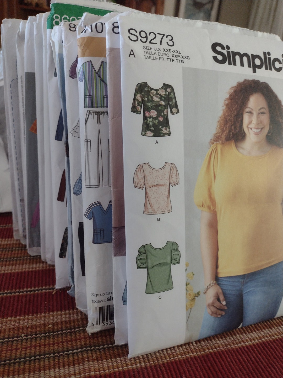 7 Different Plus-size Sewing Patterns. Burda 8100, Simplicity 8600 ...