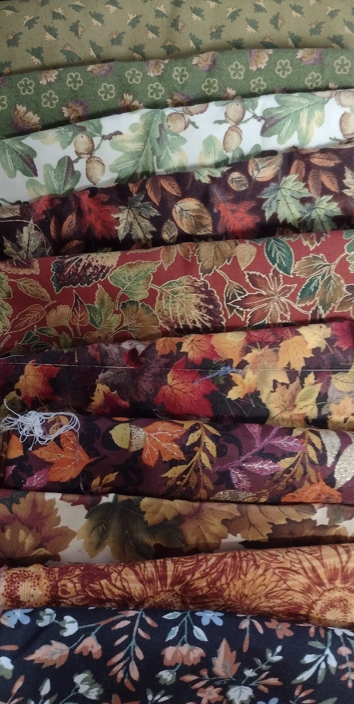 10 Fall/autumn Fat Quarters, Cotton - Etsy