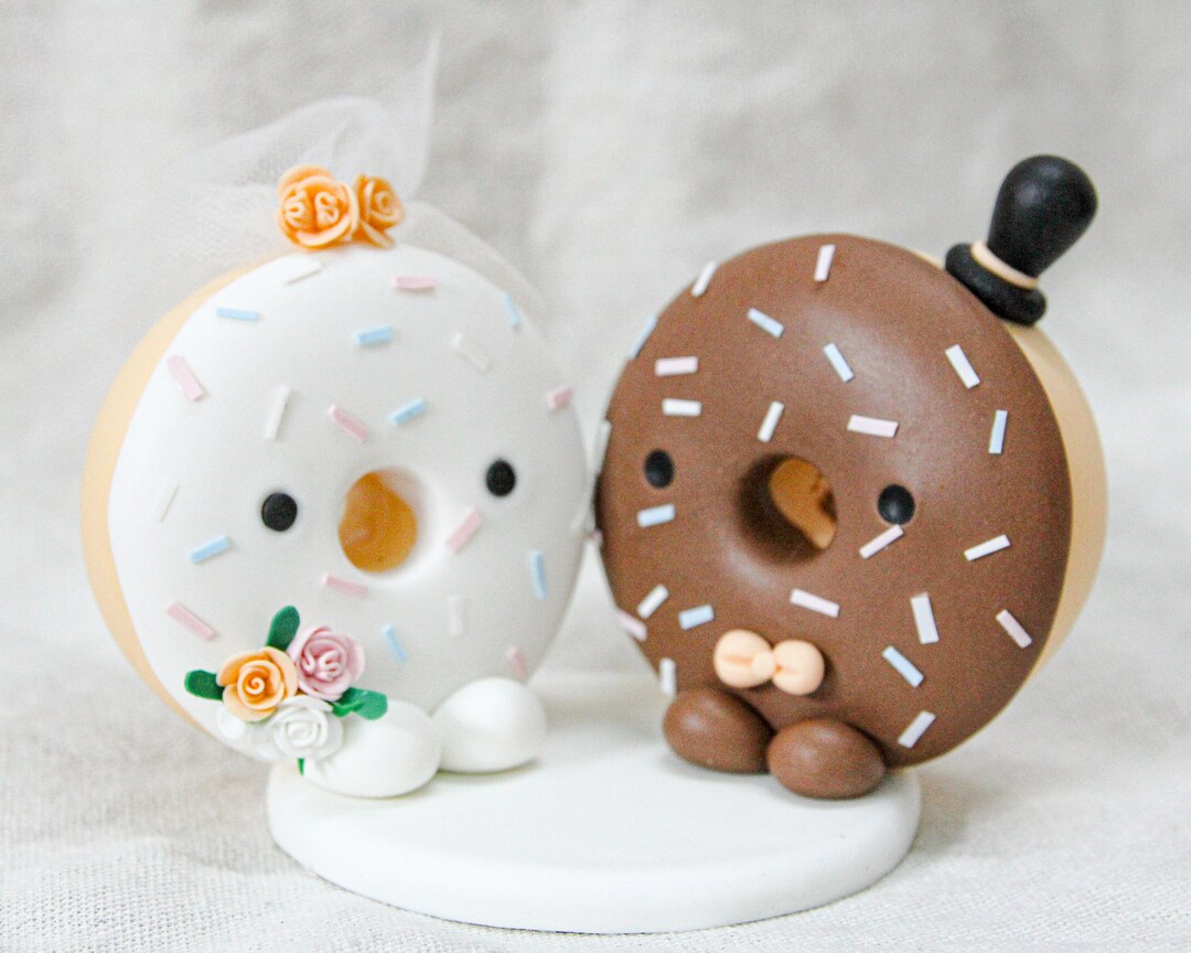 Donut Wedding Cake Topper, Pastry Chef Wedding Cake Topper, Baker ...