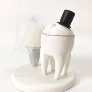 Teeth Wedding Cake Topper, Dentist Wedding Topper, Braces Teeth and ...