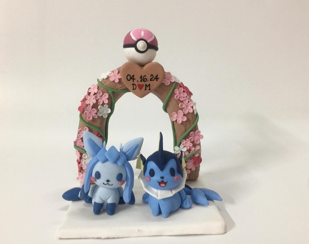 Wedding Cake Topper With Sakura Arch, Customize Commission Game ...