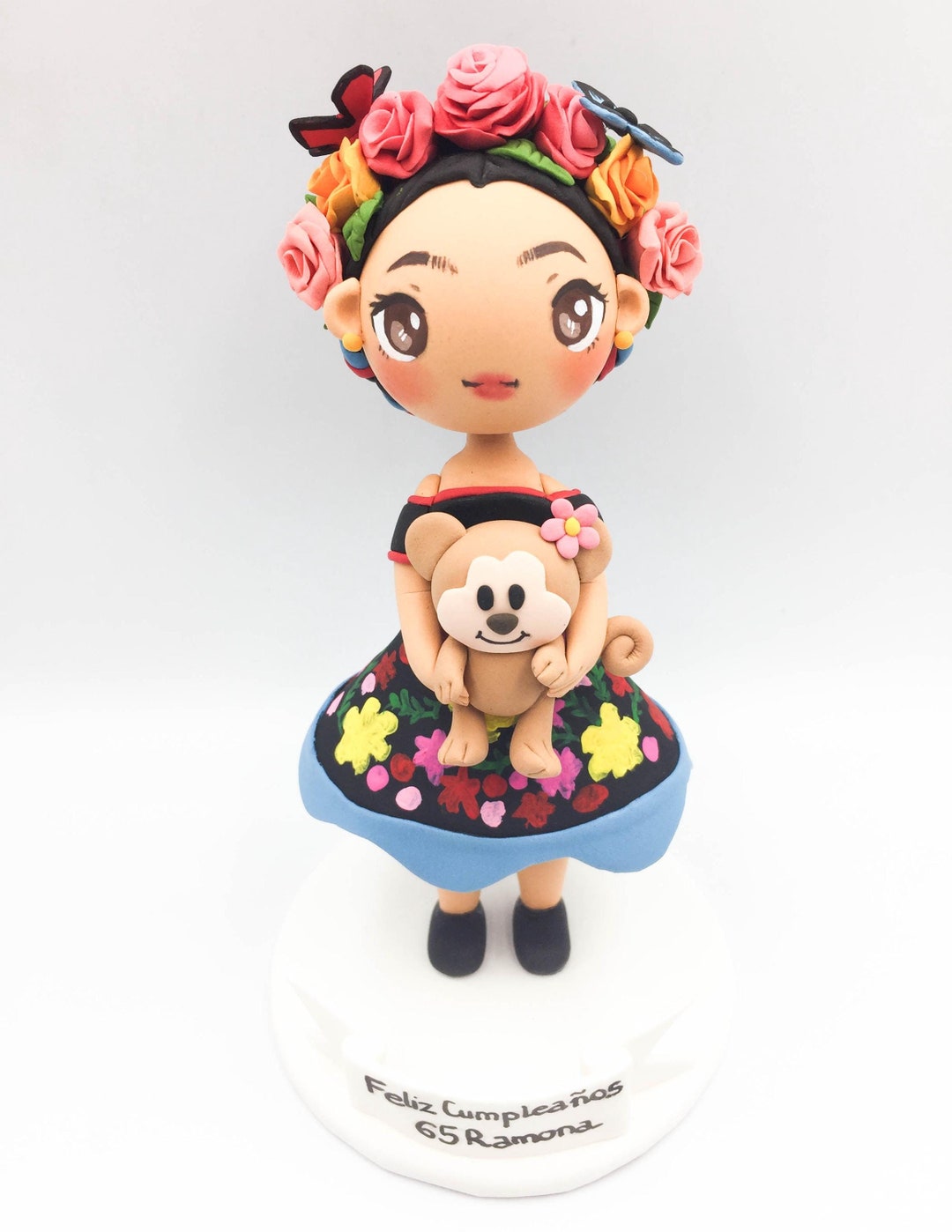 Custom Commission Artist Figurine, Frida Kahlo Figurine, Birthday Gift ...