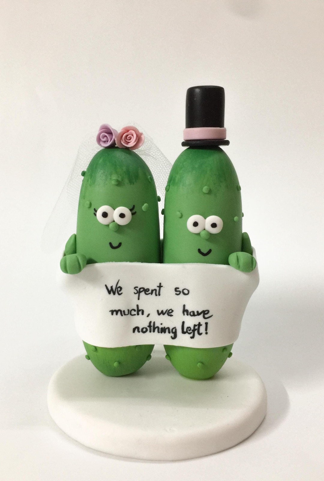 Cucumber Wedding Cake Topper, Cucumber Couple Topper, Cucumber Lover ...