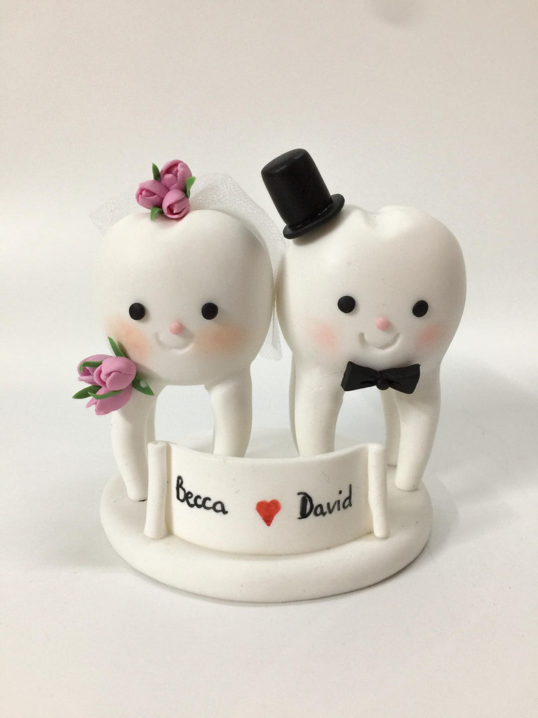 Teeth Wedding Cake Topper, Dentist Wedding Topper, Molar Teeth Cake ...