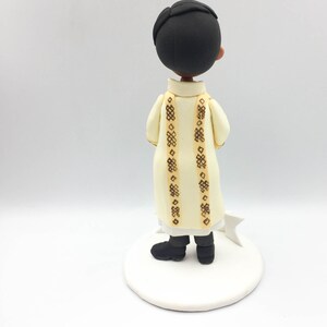 1st Communion Cake Topper, Custom Pastor Figurine, Handmade Priest Cake ...