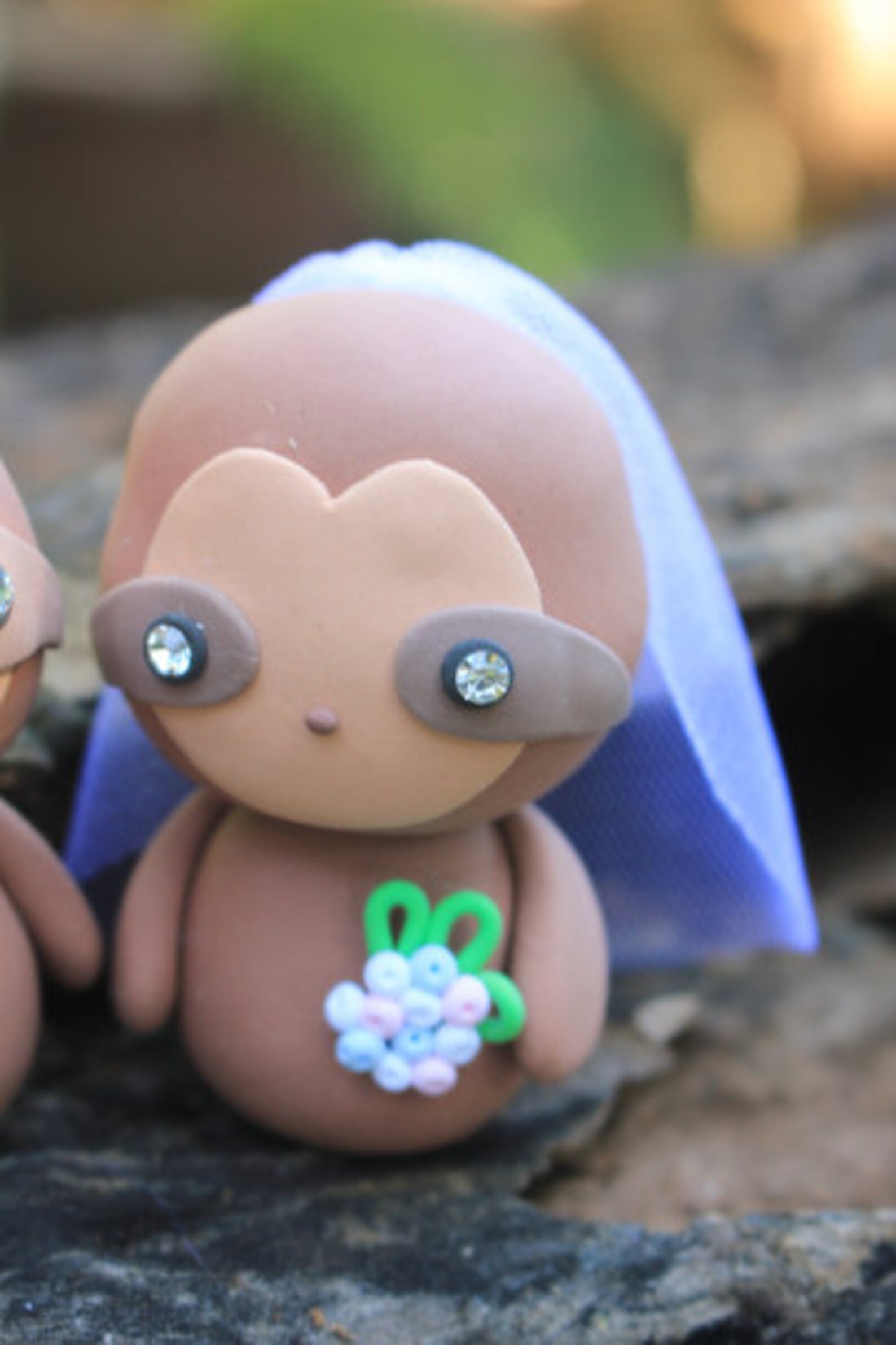 Sloth Wedding Cake Topper Bride and Groom Wildlife Wedding - Etsy