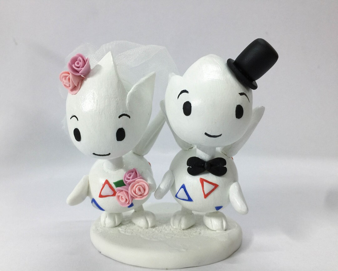 Customize Commission Game Character Wedding Cake Topper, Cosplay Clay ...