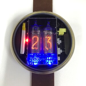 Rare Font Nixie Tube Watch Unique Vintage Russia Tubes Cold Cathode ...
